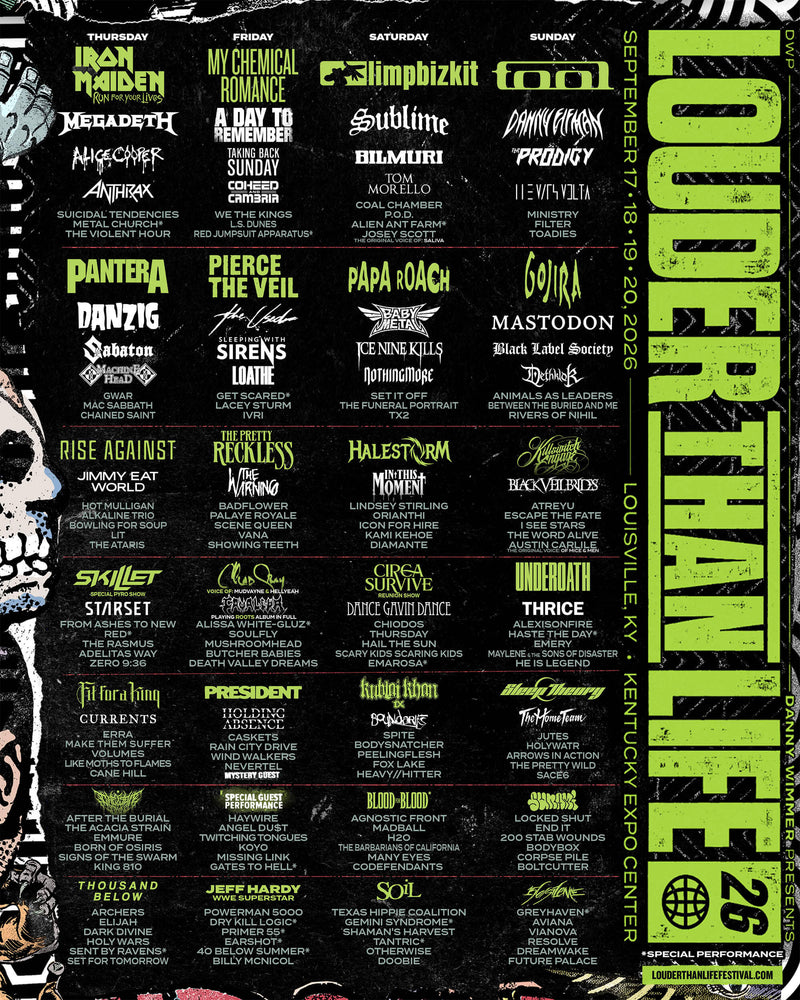 Louder Than Life 2026 Announces Biggest Lineup in Festival History ...
